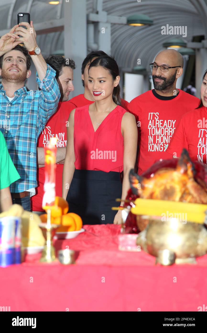 Actress Jamie Chung Attends Pray Ceremony Of Film It`s Already Tomorrow